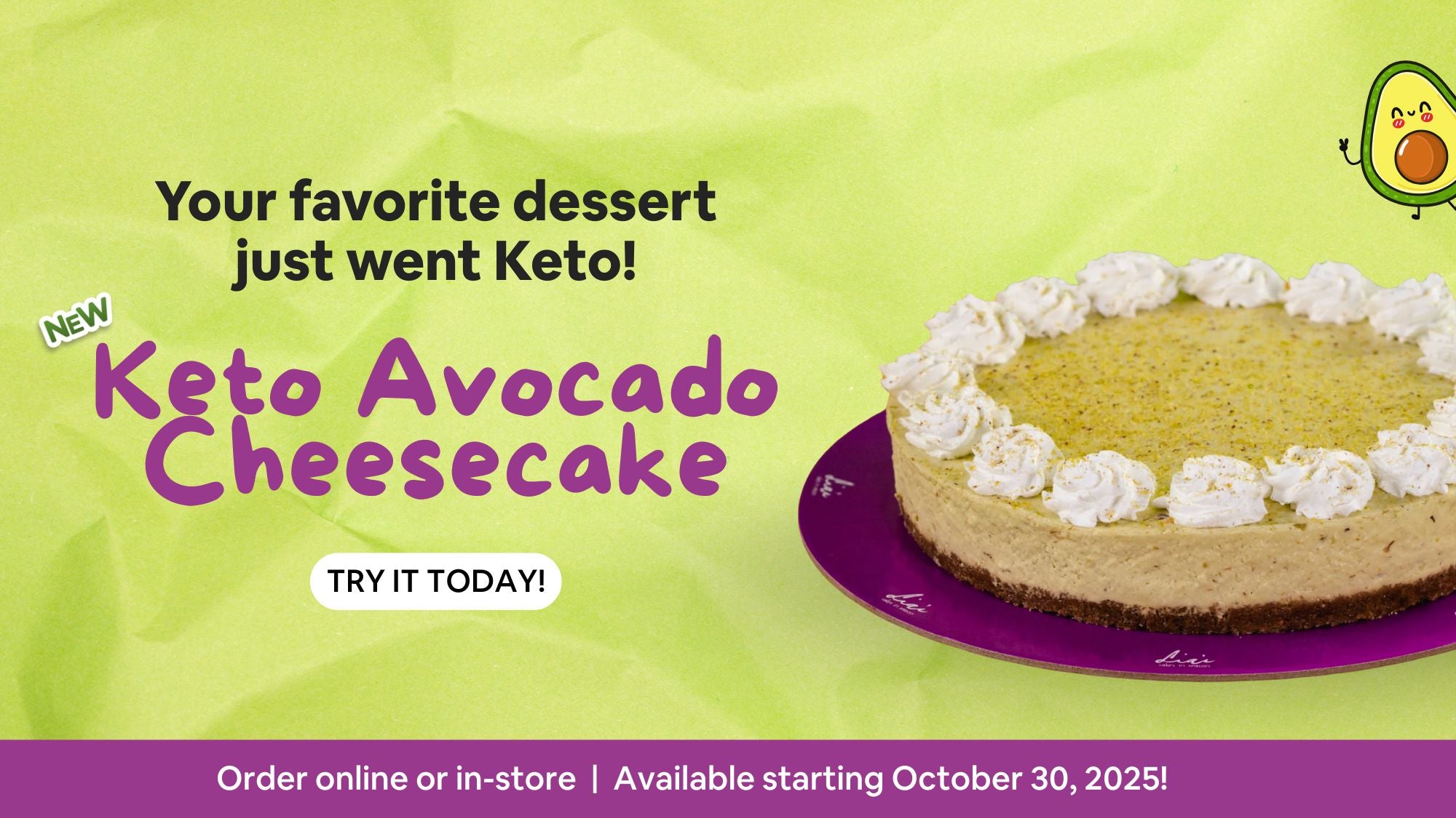 Lia's Cakes in Season - Home of the Best Avocado Cake – Lia's Cakes In ...